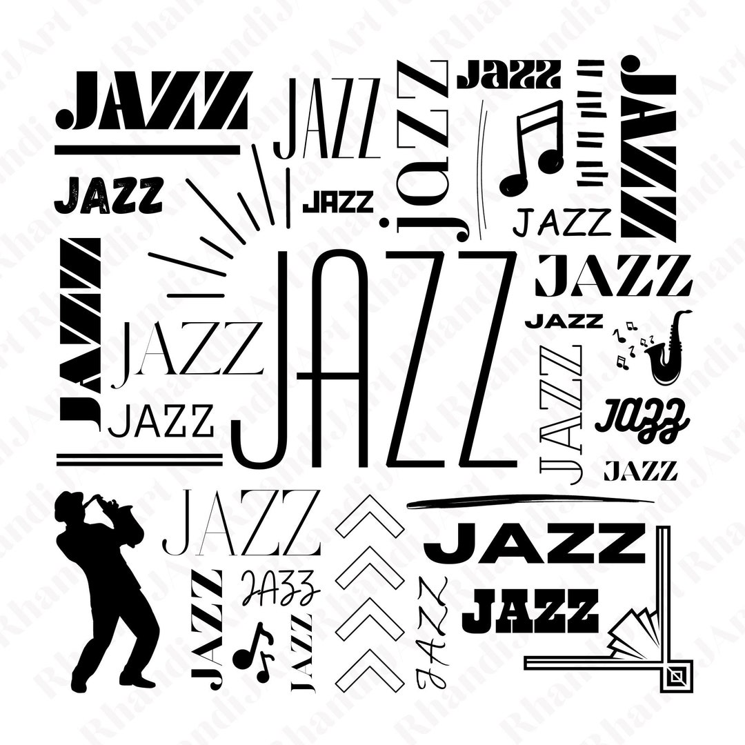 Jazz Collage Svg, Music, Jazz Music, Saxophone, Stride, Syncopation ...