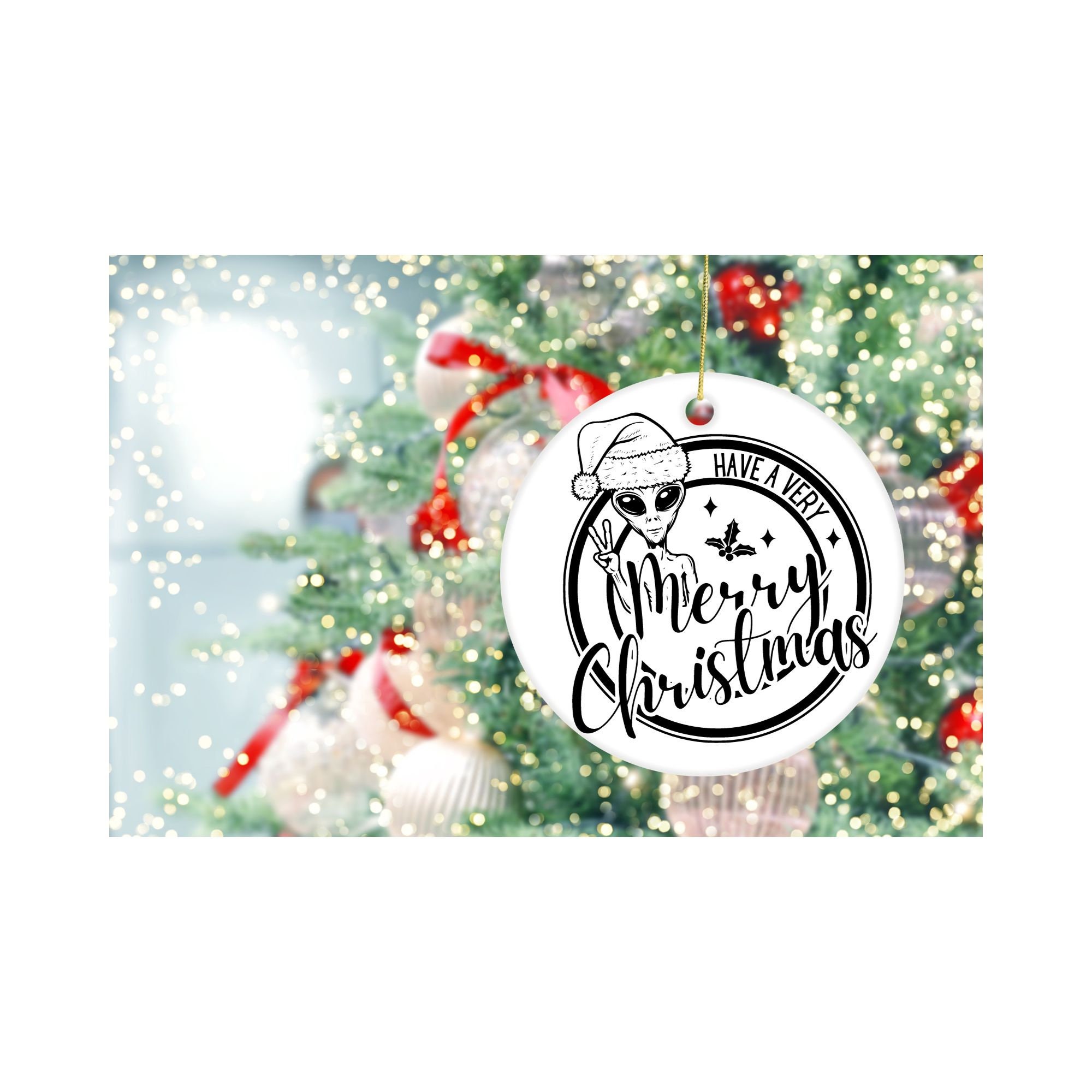 Have A Very Merry Christmas Alien, Mistletoe Svg, Happy Holidays ...