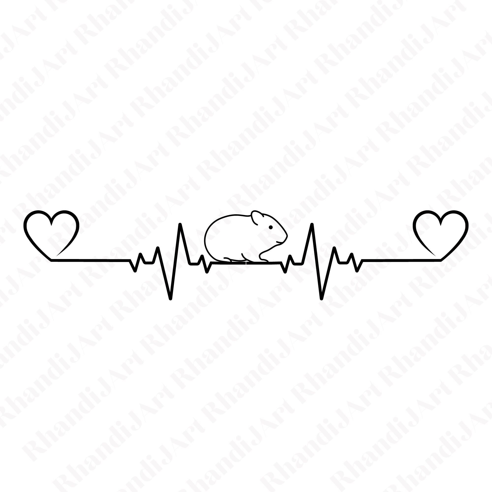 Hamster Heart Beat Svg, Heart Beat Svg, Hamster Svg, Companion Svg, Pet ...