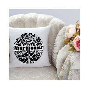 Nutritionist With Flowers Svg, Nutritionist Svg, Nutrition Expert Svg ...