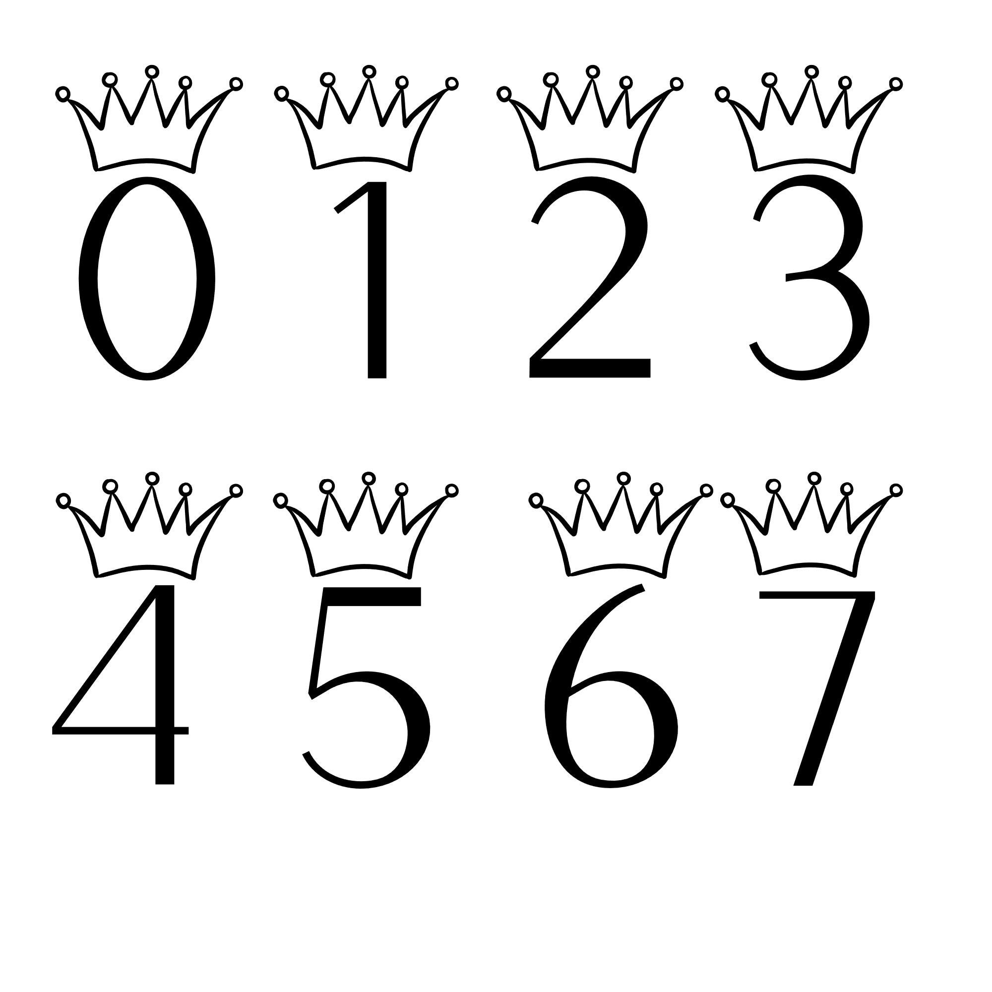 Queen Alphabet & Number Monogram, Alphabet Svg, Numbers Svg, Monogram ...