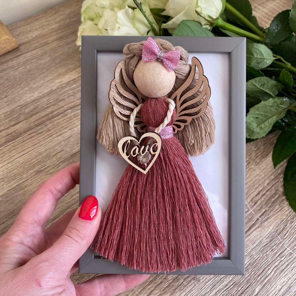 Guardian ANGEL PERSONALIZED DOLL Macrame Angel Beautiful - Etsy