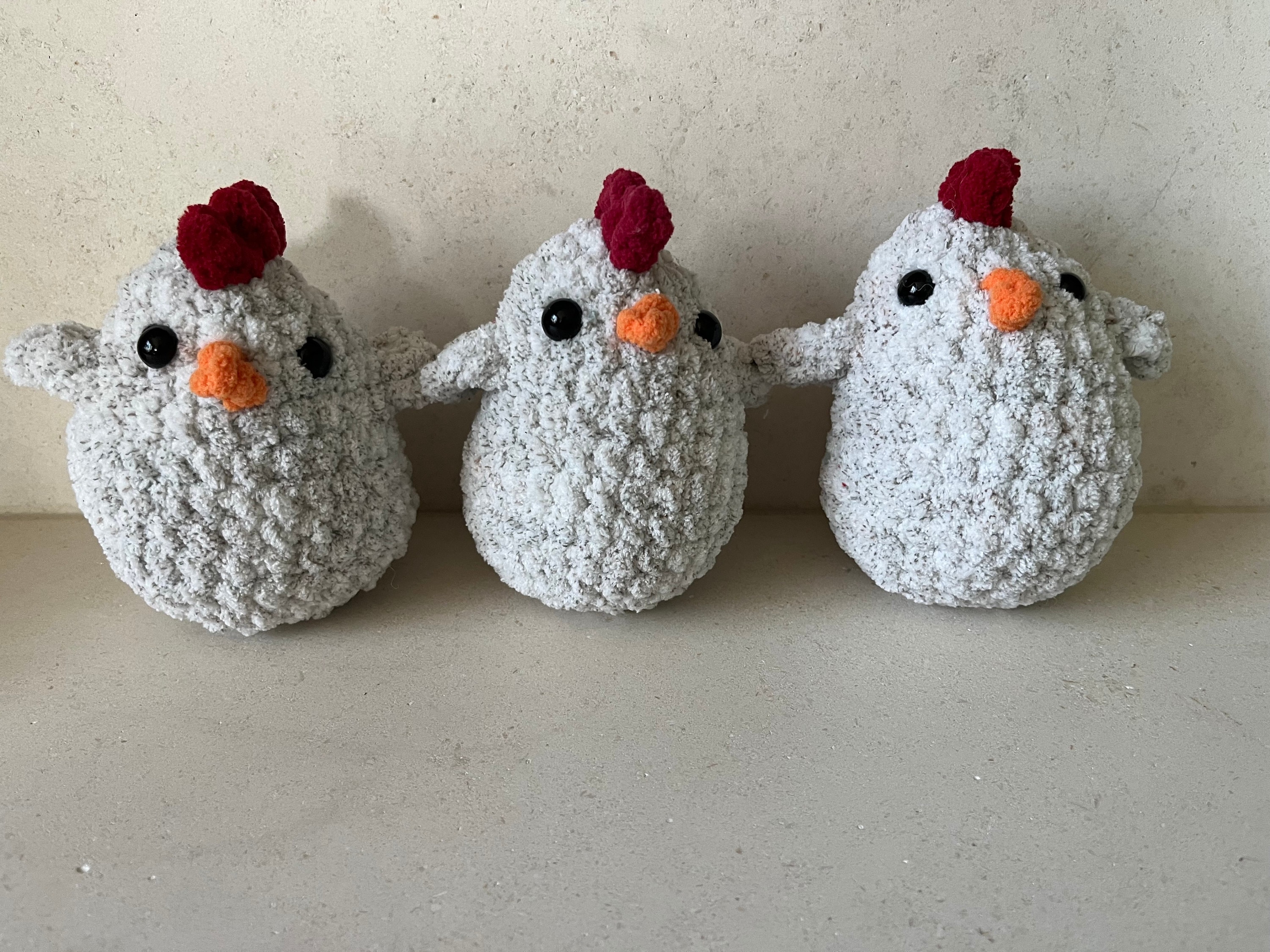 Crochet Chicken Rooster Plush Doll - Etsy
