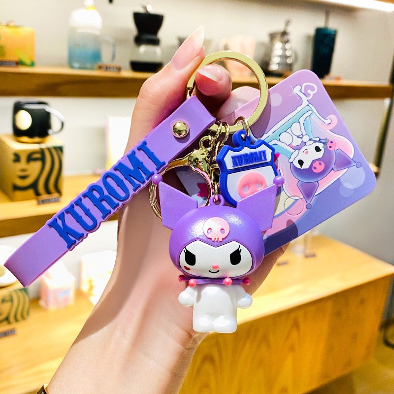 Sanrio Keychain Melody Key Ring Kuromi Keychain Phone Chain Charms Bag ...