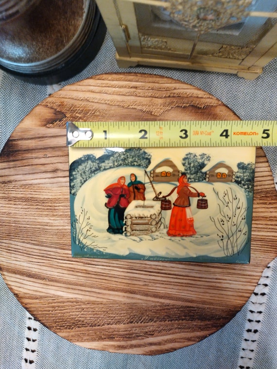 Russian Lacquer Miniatures from Fedoskino Village - Gem