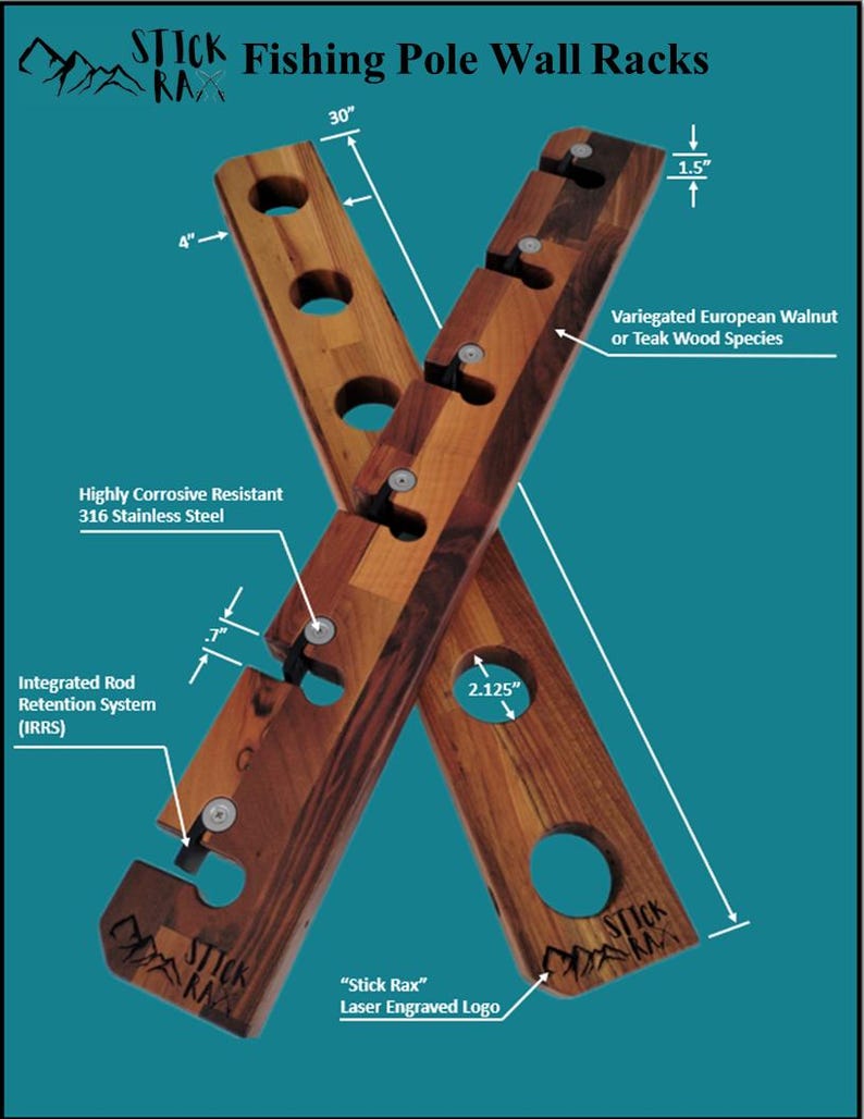 Stick Rax, Fishing Pole Racks - Etsy