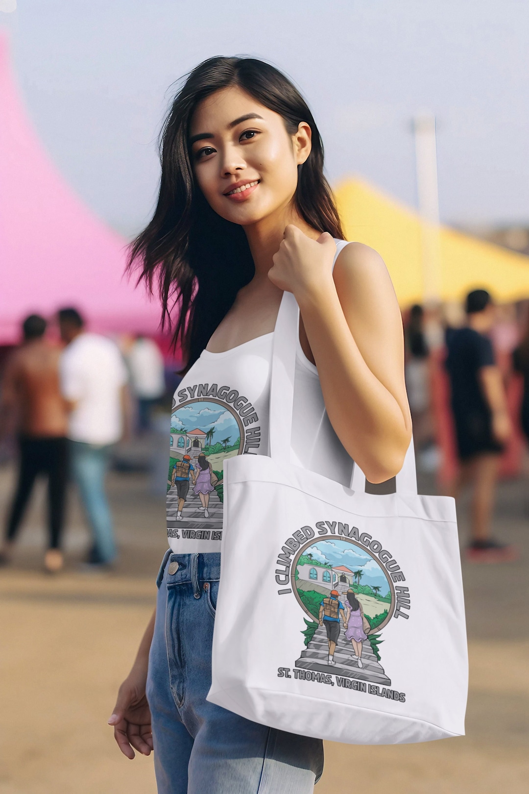 Jewish Tote Bag | Synagogue Hill Tote Bag | Custom Tote Bag | Jewish ...