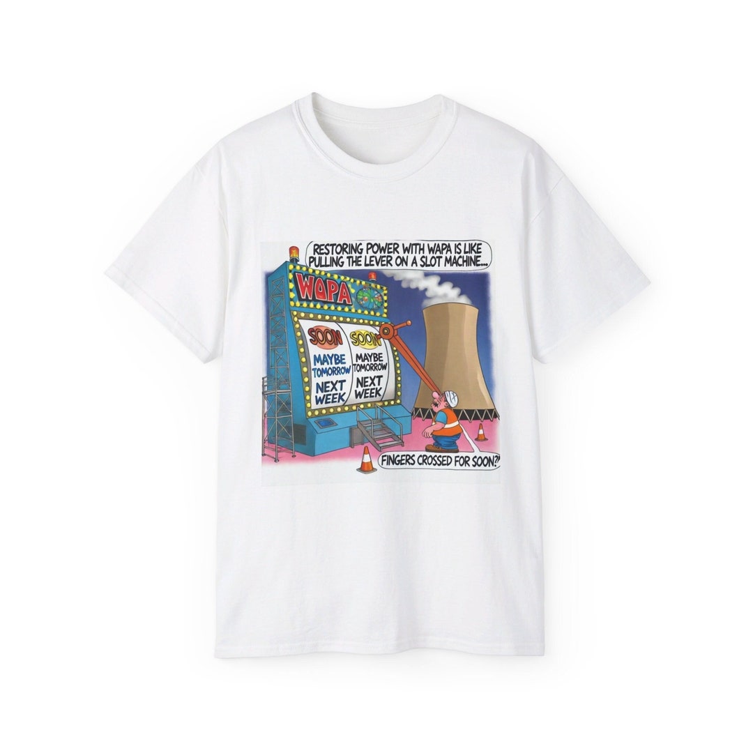 Custom WAPA Power Outage Frustration T-shirt Funny Personalized Tee for ...