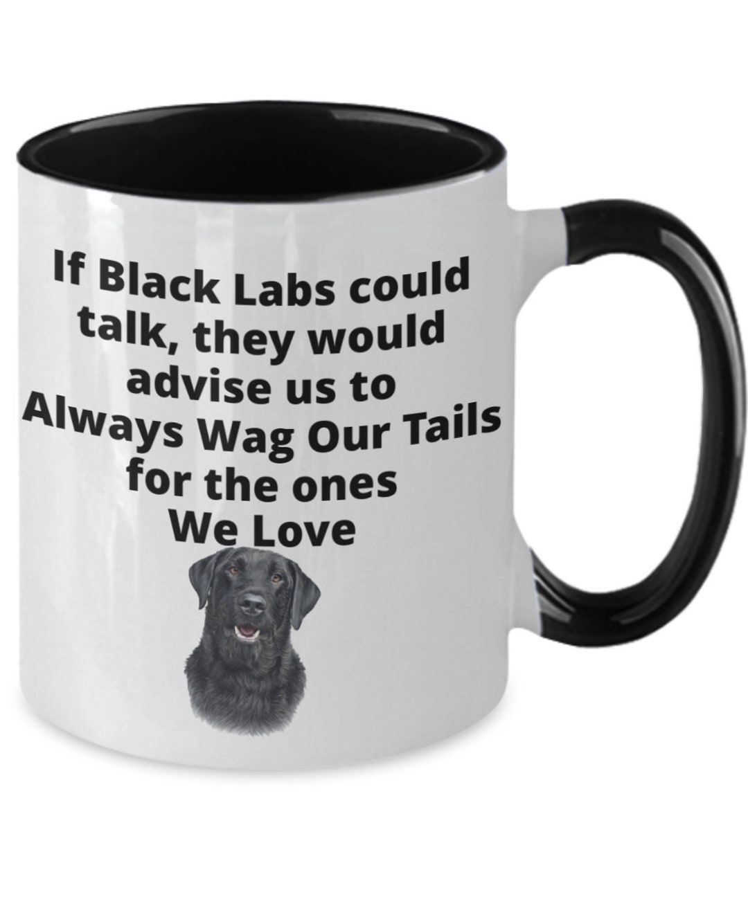 Black Labrador Mug, Labrador Retriever, Black Labrador, Black Lab Mug ...