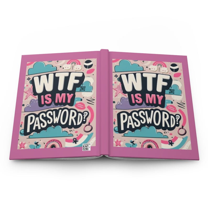 Funny Password Journal - WTF is My Password Hardcover Notebook With ...