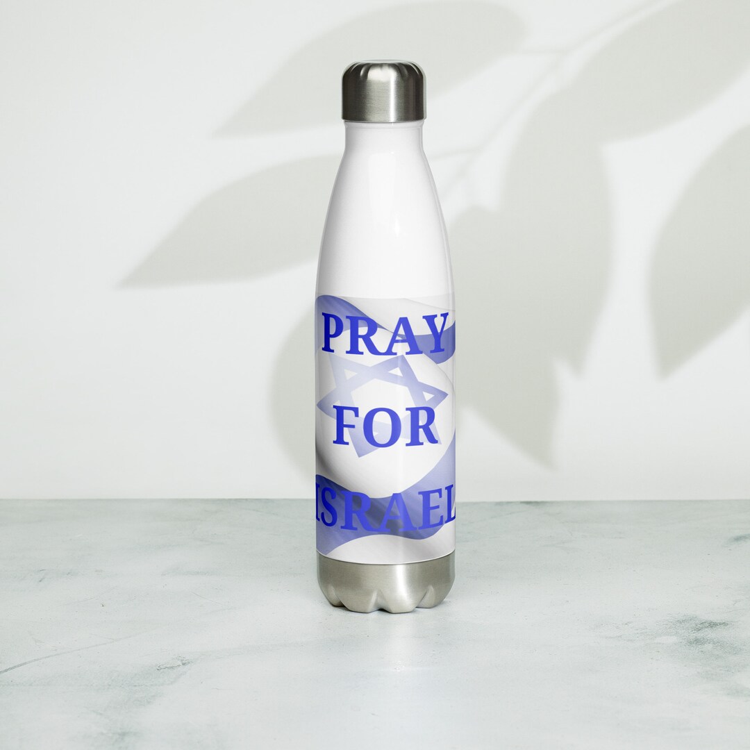 Pray for Israel Stainless Steel Water Bottle | Insulated 17oz Flask - Etsy