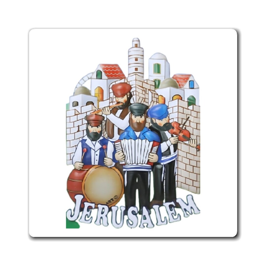Custom Jerusalem Magnet With Photo Frame | Religious Kitchen Decor ...