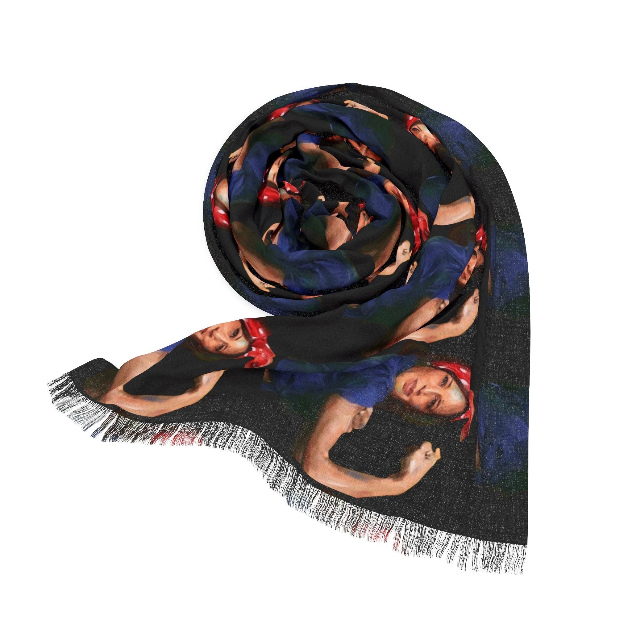 Kamala Harris Scarf Colorful Custom Cotton Wrap Anti-trump Shawl ...