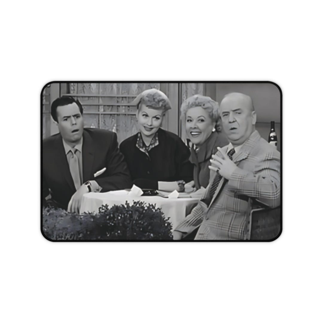 I Love Lucy Desk Mat – Retro Desk Pad, Vintage TV Show Office Decor ...