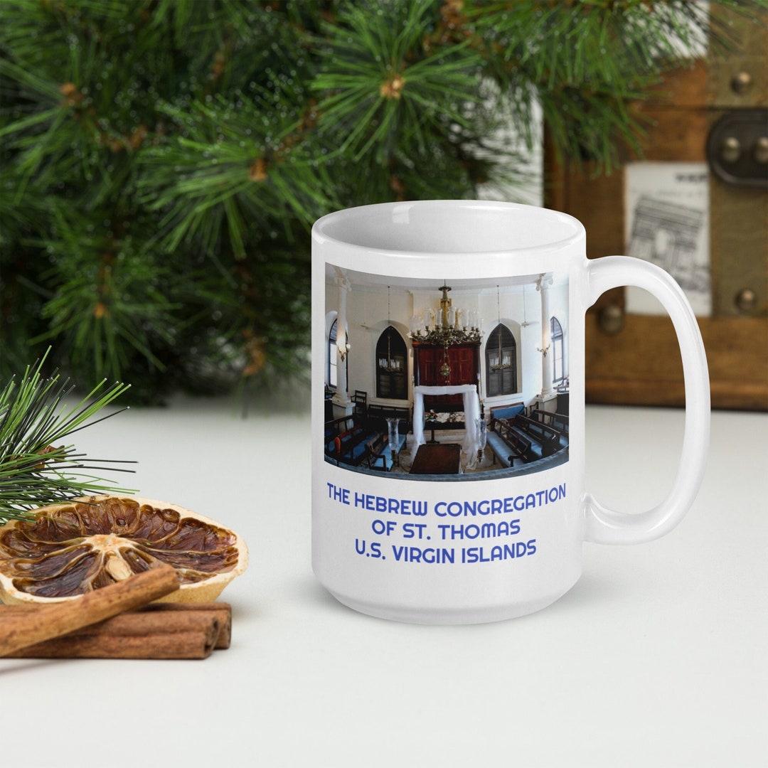 Coffee Mug of Hebrew Congregation of St. Thomas Hebrew, Jewish, Temple ...