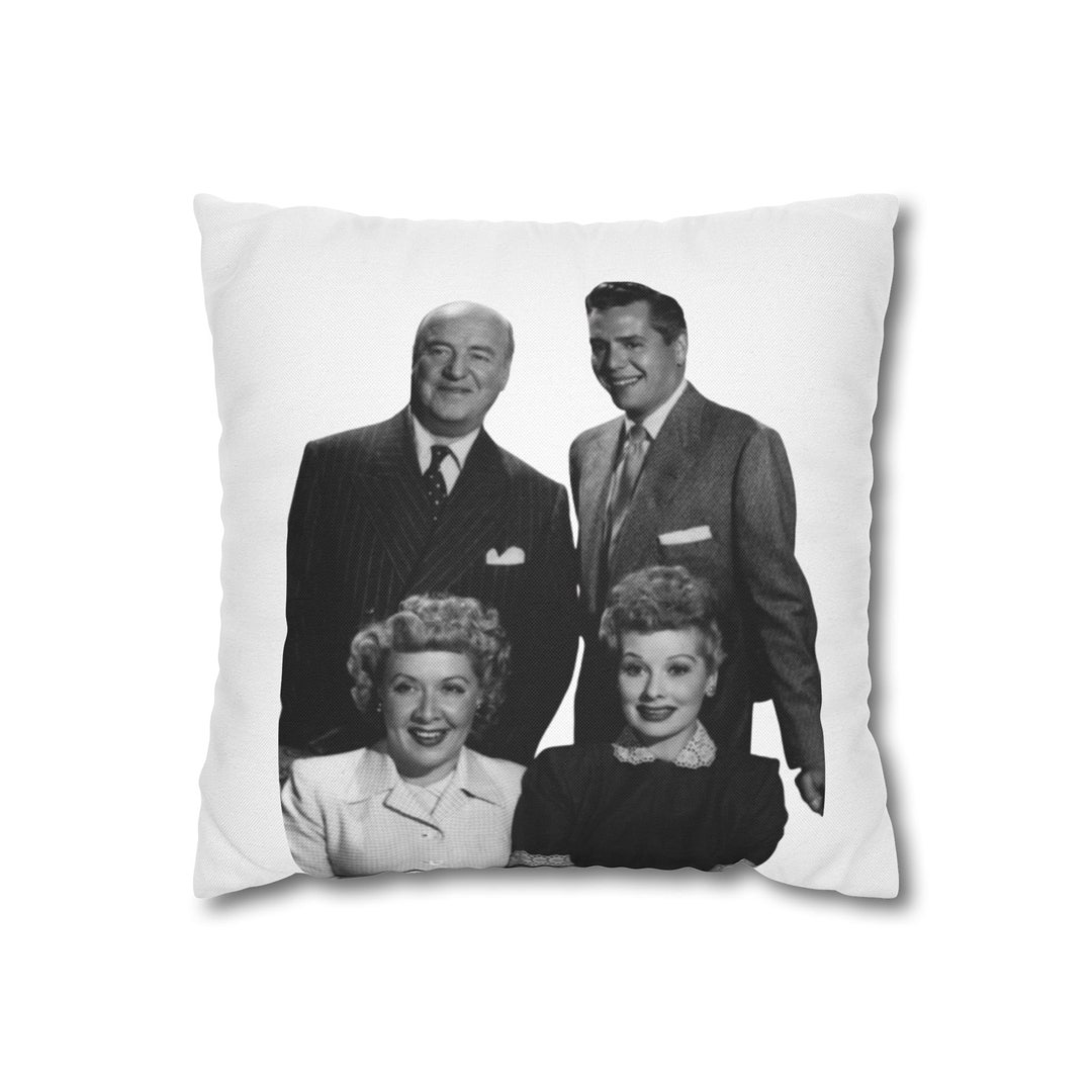 I Love Lucy Show Pillow – Lucy, Ricky, Fred & Ethel Design | Classic TV ...