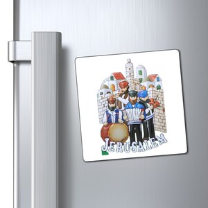 Custom Jerusalem Magnet With Photo Frame | Religious Kitchen Decor ...