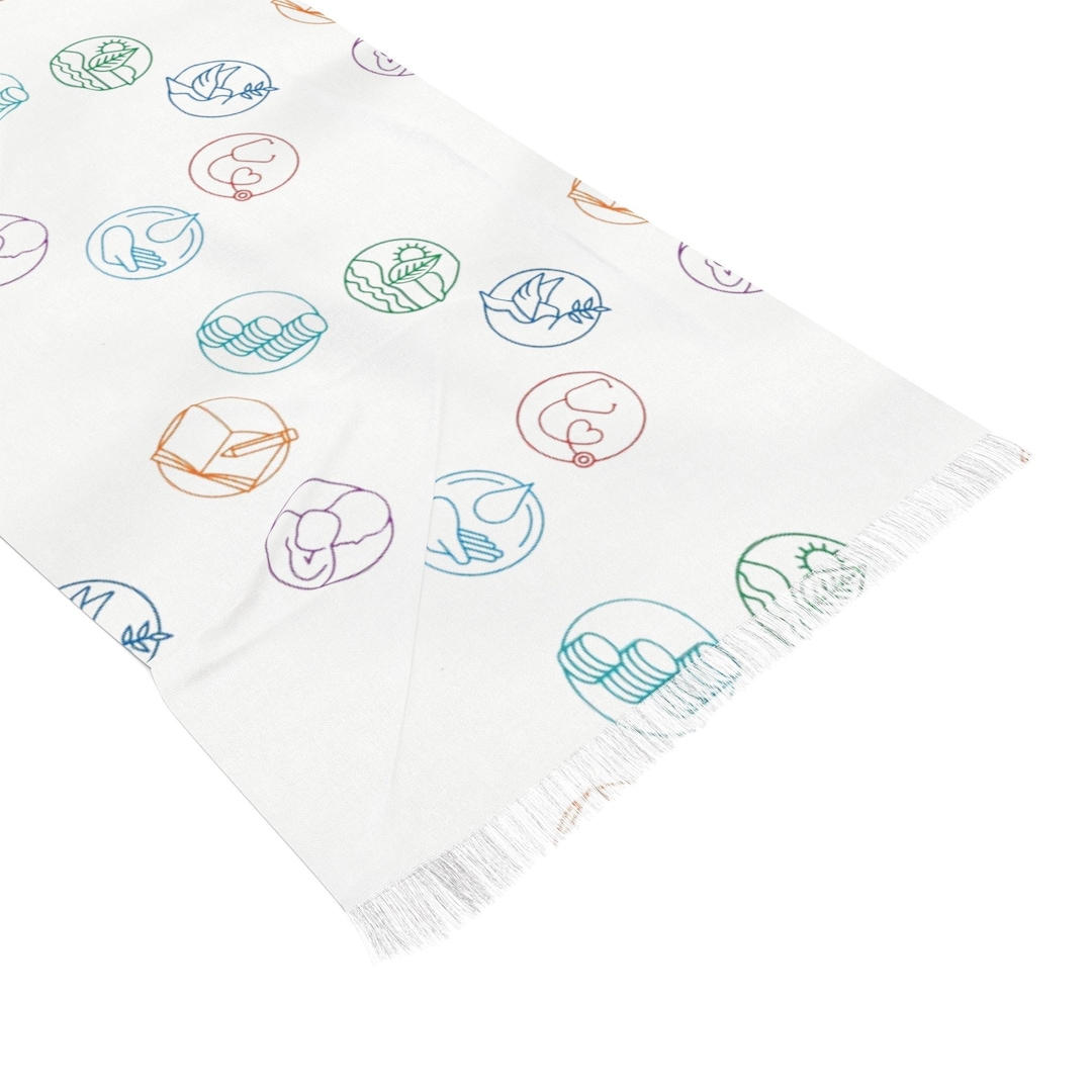 Custom Shawl With Rotary Logo | Elegant Shawls and Wraps for Women ...