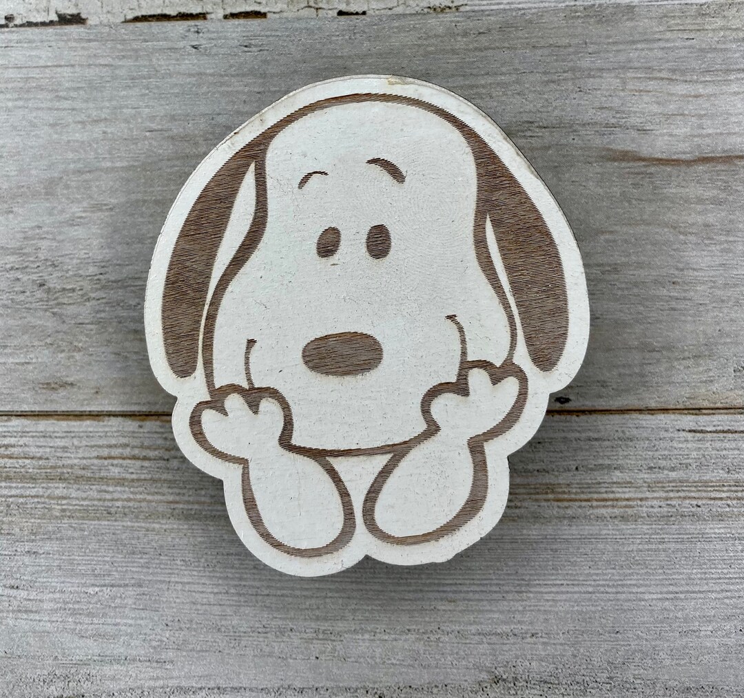 Snoopy , Charlie Brown,laser Engraved, Funny Wooden Button Pins, Wooden ...