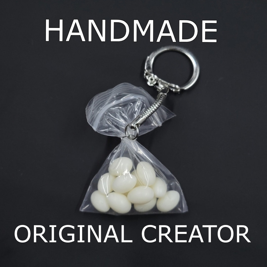 HANDMADE Emmett Inspired Bag of Eggs Keychain - Etsy