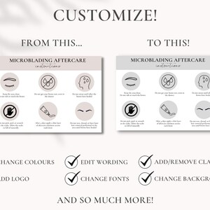Illustrated Microblading Aftercare Instructions | Microblading Business ...