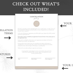 Editable Cancellation Policy Form | Appointment Cancellation Policy ...