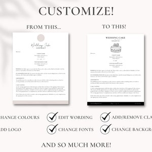 Editable Wedding Cake Contract Template Wedding Cake - Etsy Canada
