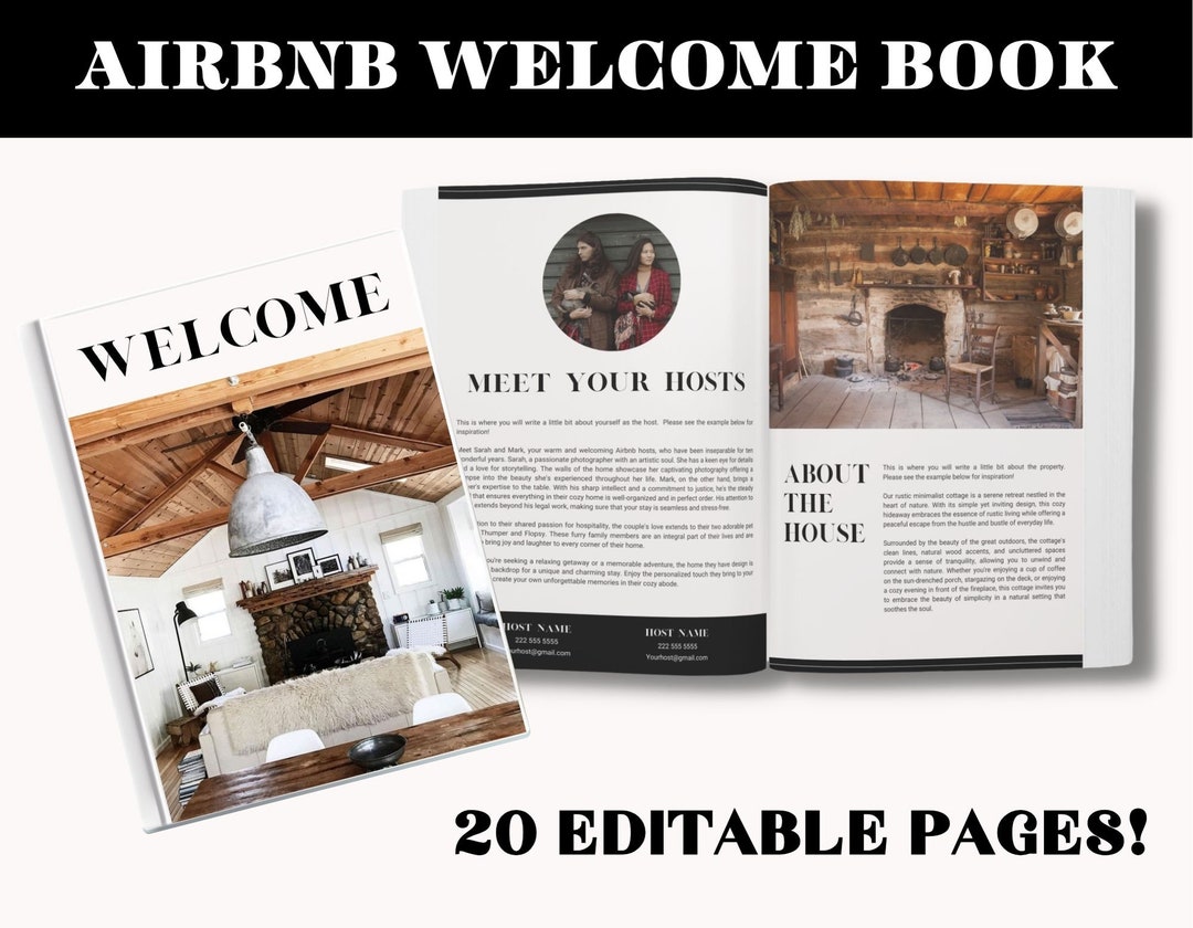 Airbnb Welcome Book | Airbnb Welcome Book Template | Airbnb Template ...