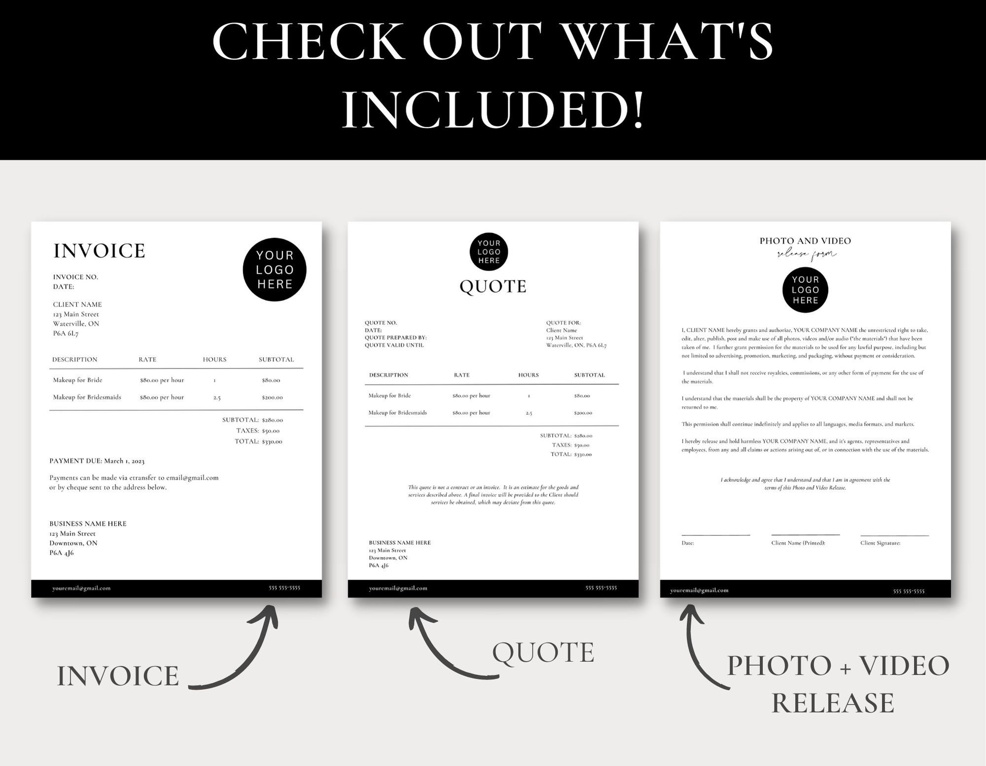Tattoo Artist Document Bundle Editable Tattoo Consent Form - Etsy