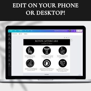 Illustrated Botox Aftercare Instructions | Botox Client Form | Botox ...