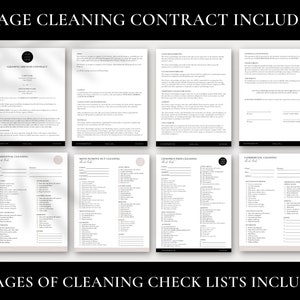 Cleaning Business Document Bundle | Editable Cleaning Business ...