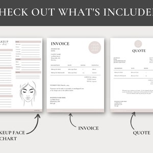 Makeup Artist Document Bundle | Makeup Business Template | Makeup ...