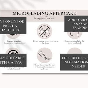 Illustrated Microblading Aftercare Instructions | Microblading Business ...