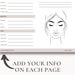 Editable Makeup Face Chart Makeup Artist Template Makeup Artist ...