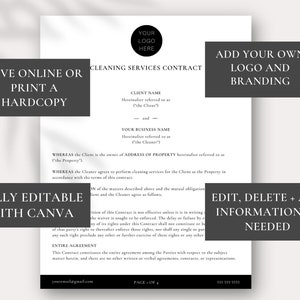 Cleaning Business Document Bundle | Editable Cleaning Business ...