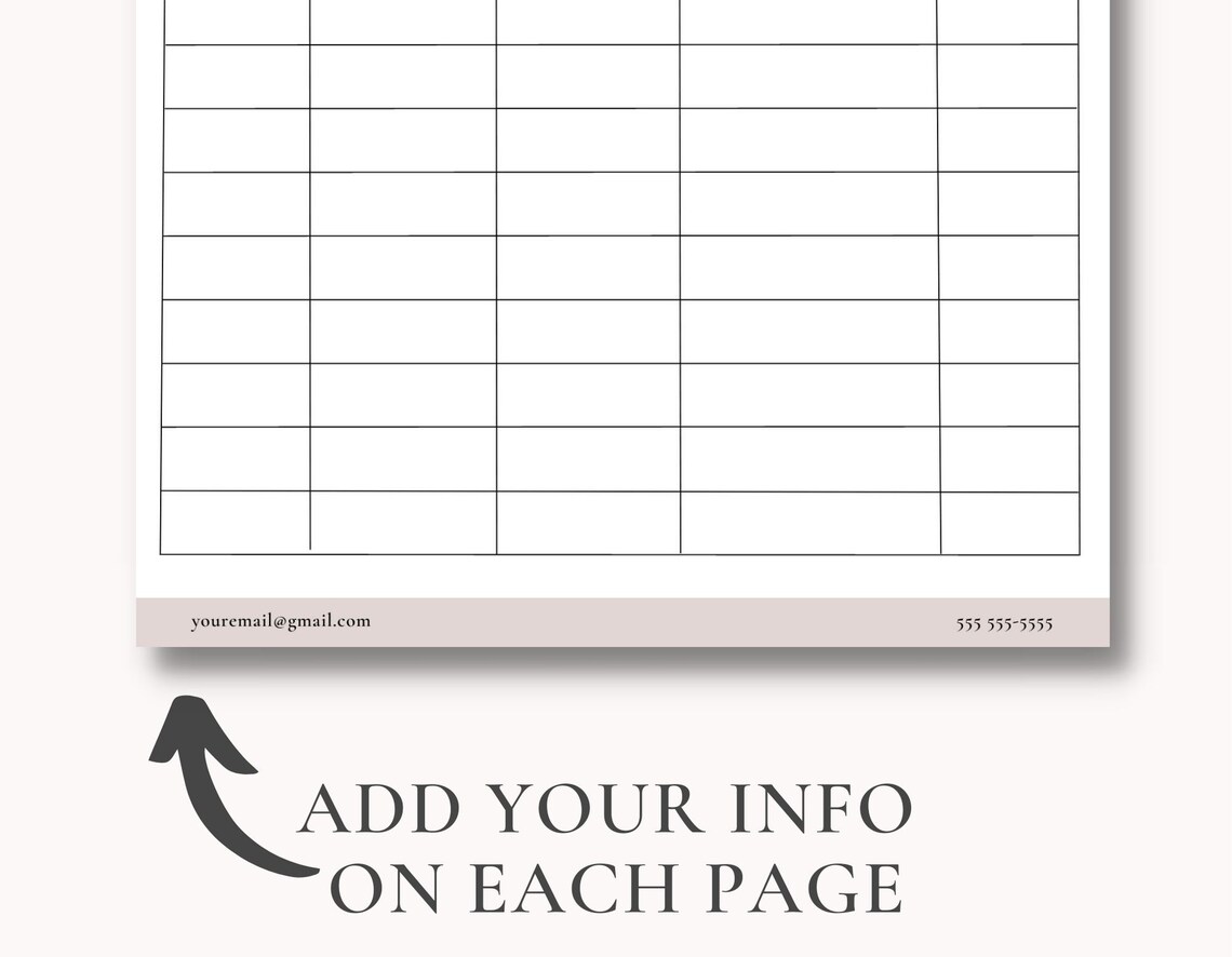 Client Treatment Record Template | Editable Esthetician Treatment ...