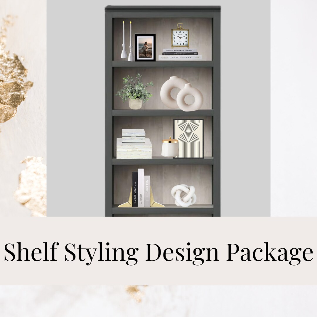 Custom Shelf Styling Design Package - Etsy