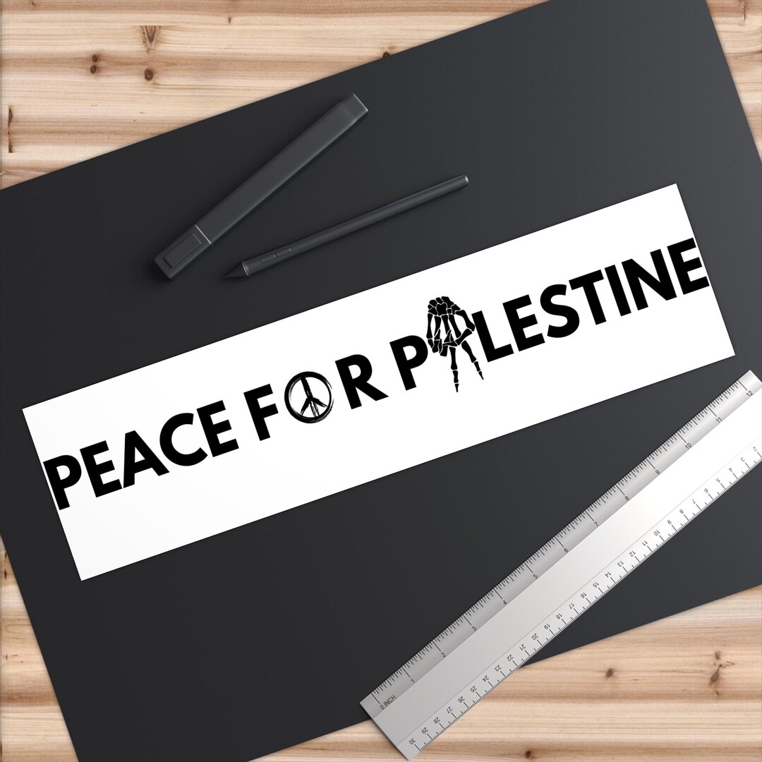 Bumper Stickers - Peace for Palestine, Human Rights Activist Gift ...