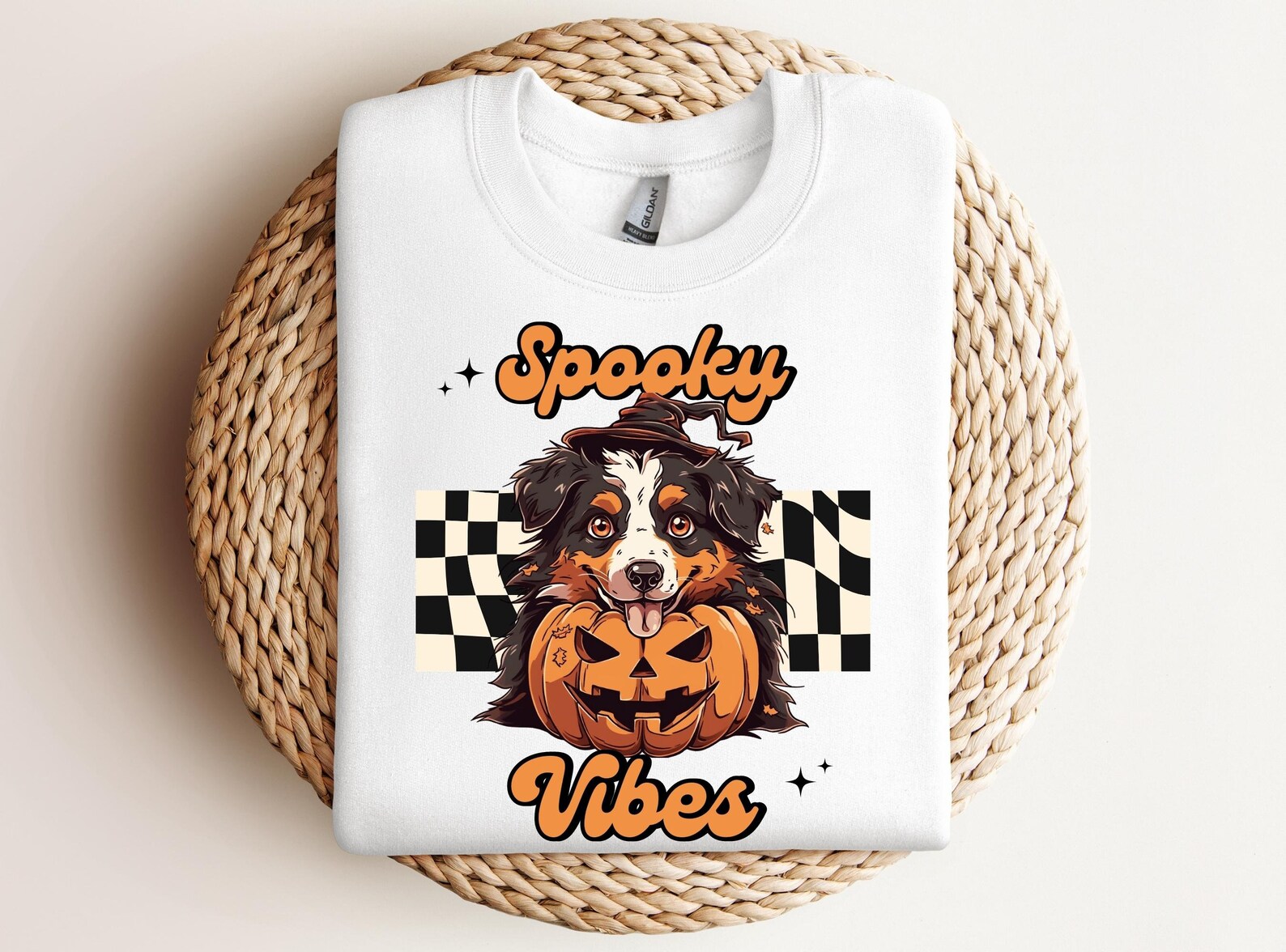 Vintage Halloween Aussie Shirt Spooky Australian Shepherd - Etsy