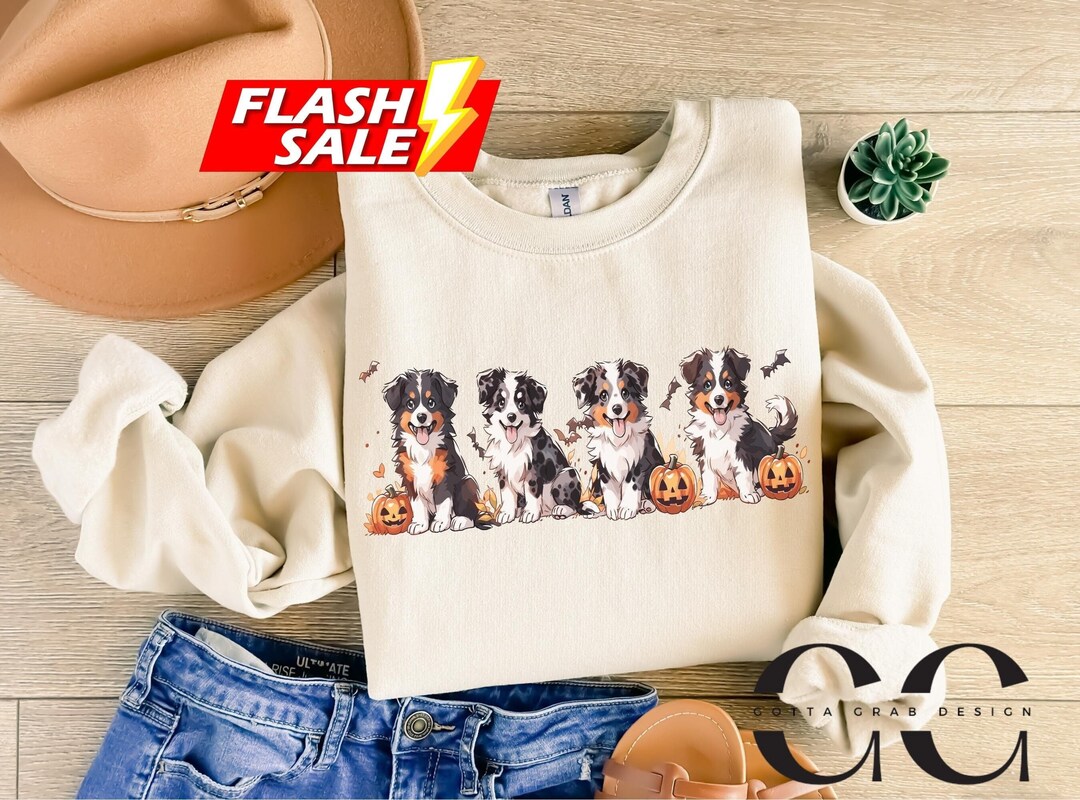 Aussie Halloween Shirt, Fall Women Fashion, Gift for Dog Lover ...