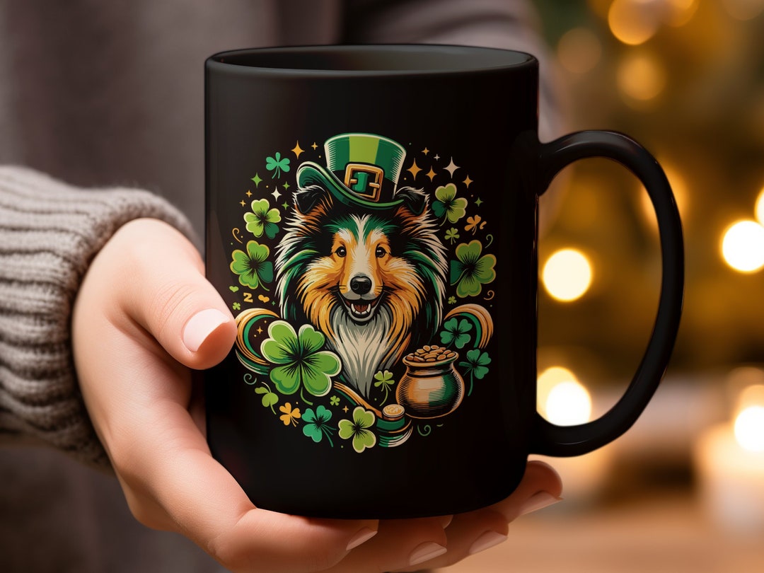 Sheltie Shirt, Shetland Sheepdog St. Patrick Day Sweatshirt, Sheltie ...
