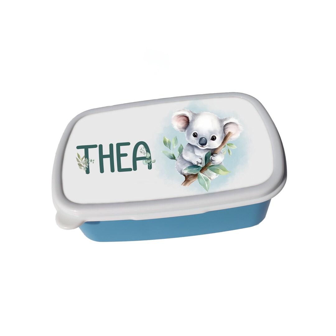 Lunch Box With Name Koala Lunch Box Lunch Box for School - Etsy