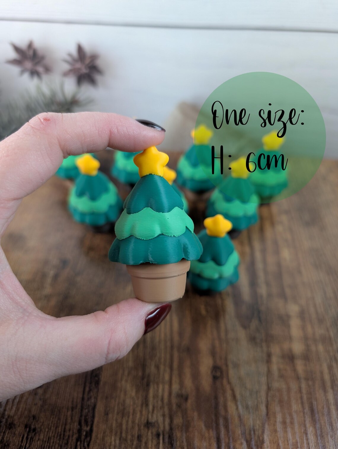 3D Printed Christmas Tree Clicker, Christmas Anxiety Fidget - Etsy