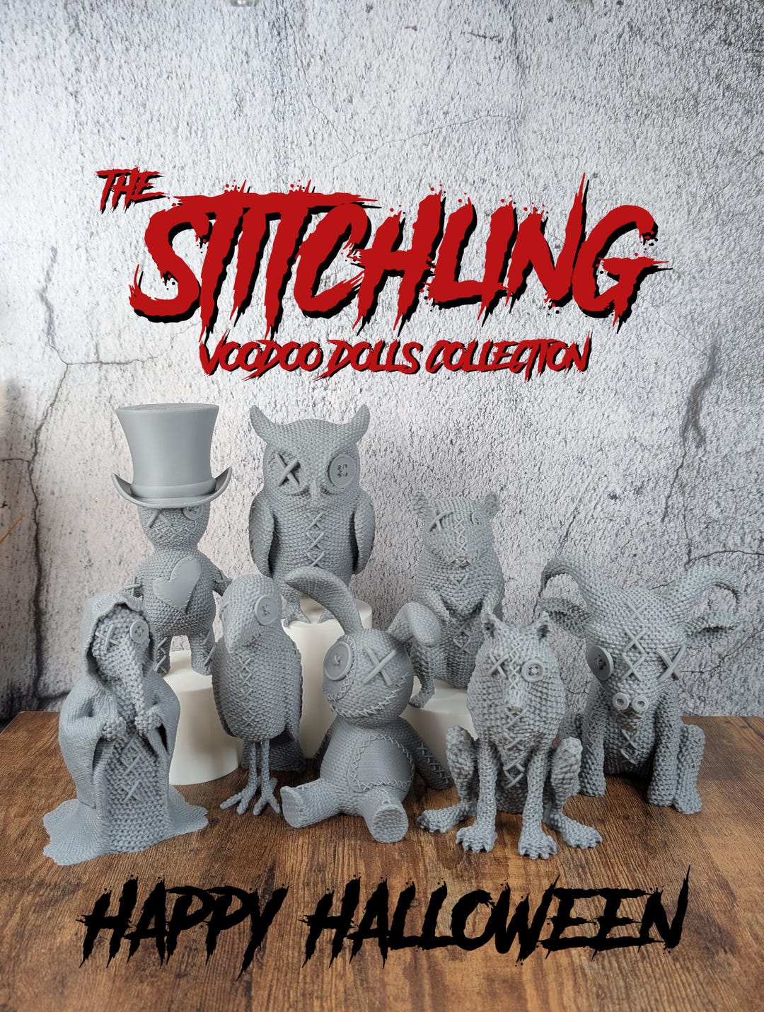 3D Printed Voodoo Doll Figurine: Gothic Halloween Decor - Etsy