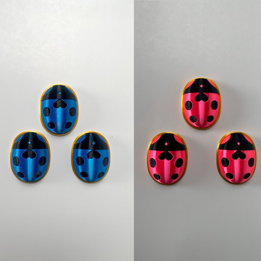 3d-printed Ladybug Brooches for Cosplayers - Etsy