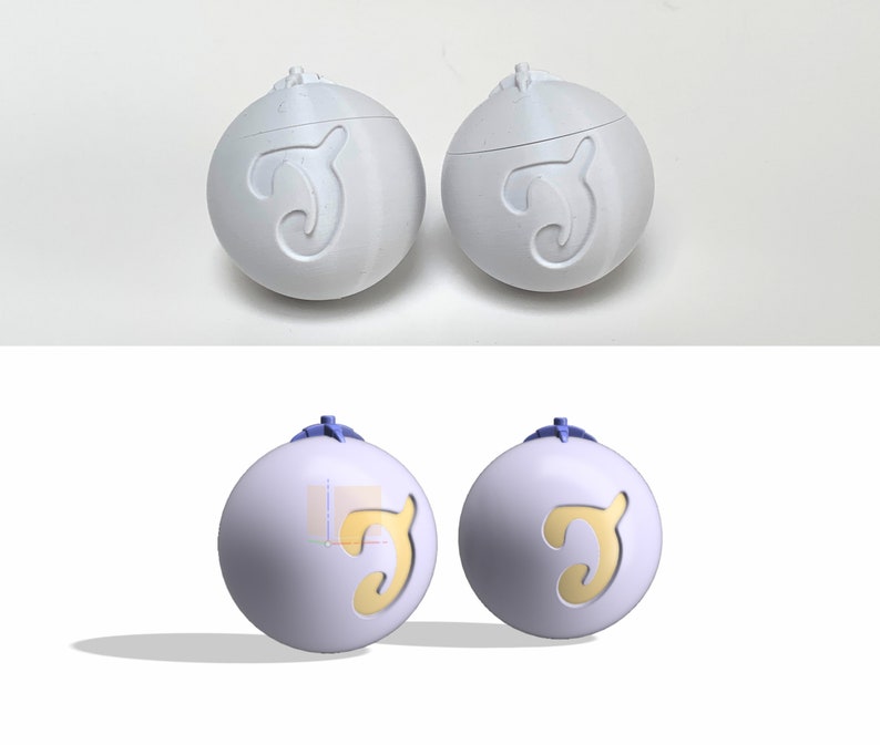 3d-printed J Initialed Clackers for Cosplayers - Etsy
