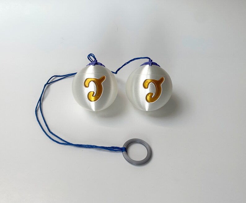 3d-printed J Initialed Clackers for Cosplayers - Etsy