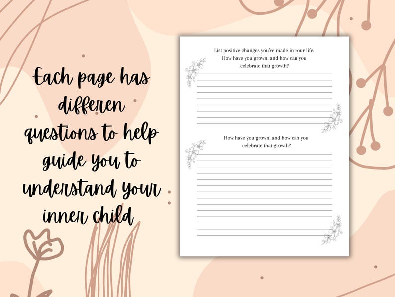 Inner Child Healing Guide: 50-page Self-therapy Workbook (PDF Download ...