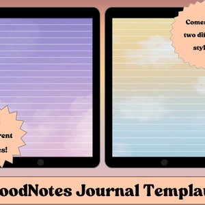 Goodnotes Journal Template Bundle: Day & Night Digital Notebook ...