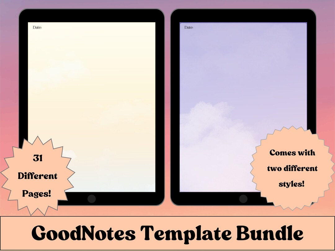 Goodnotes Template Bundle, Goodnotes Journal, Digital Journal, Digital ...